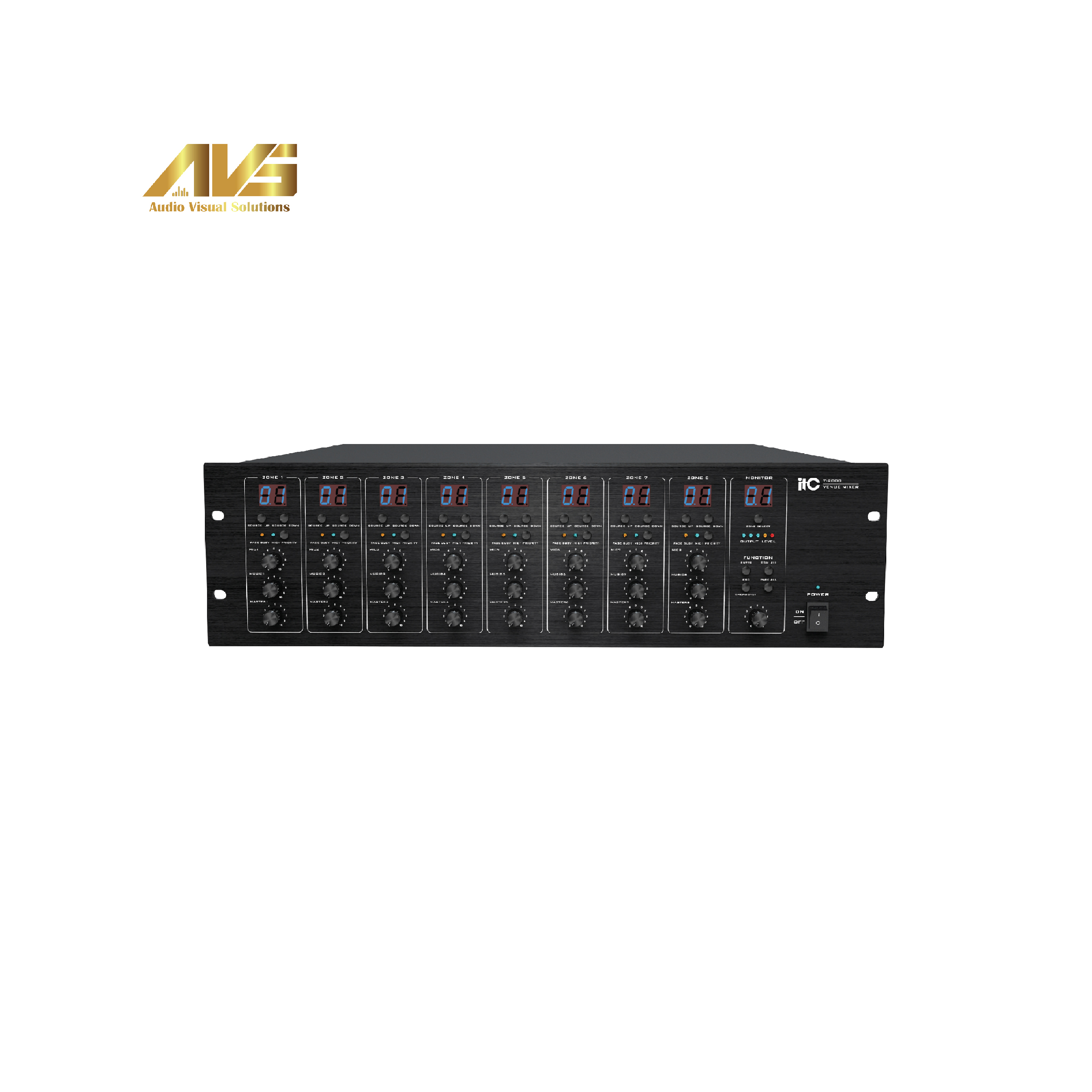 T-8000 8×8 Audio Matrix & Paging Controller – Avsaudio